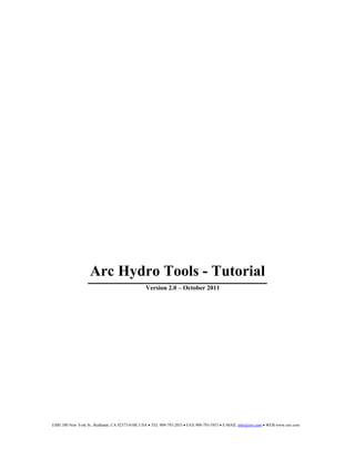 Arc hydro tools 2.0 tutorial | PDF