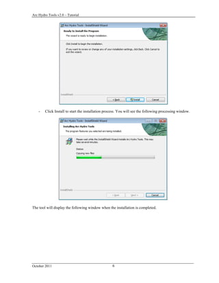 Arc hydro tools 2.0 tutorial | PDF