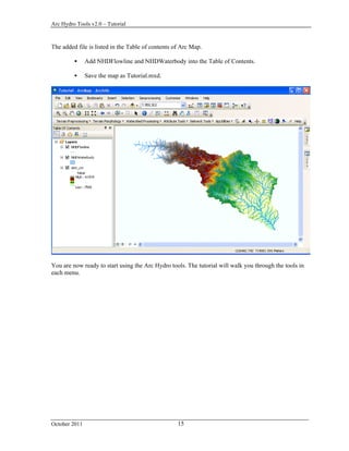 Arc hydro tools 2.0 tutorial | PDF