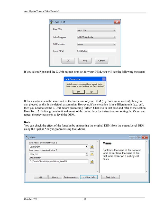 Arc hydro tools 2.0 tutorial | PDF | Geography | Science