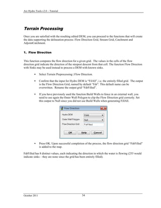 Arc hydro tools 2.0 tutorial | PDF
