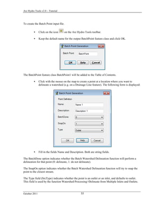 Arc hydro tools 2.0 tutorial | PDF