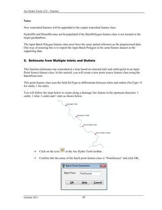 Arc hydro tools 2.0 tutorial | PDF