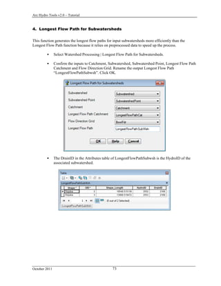 Arc hydro tools 2.0 tutorial | PDF