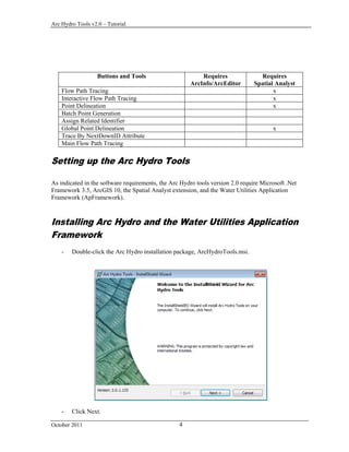 Arc hydro tools 2.0 tutorial | PDF