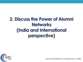 Panel Discussion on the Power of Alumni Network | PPTX