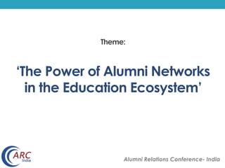 Panel Discussion on the Power of Alumni Network | PPTX