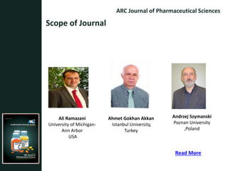 ARC Journal of Pharmaceutical Sciences | PPT