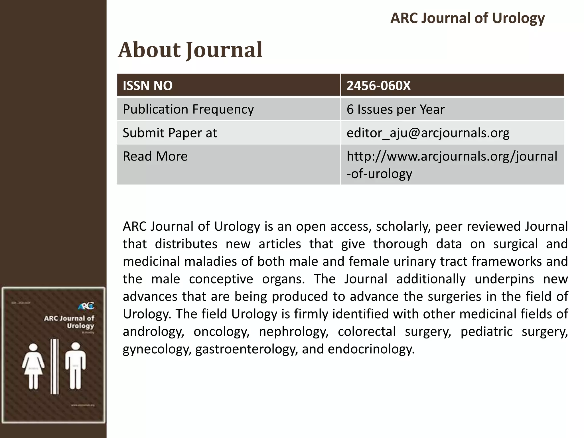 ARC Journal of Urology - ARC Journals | PPT
