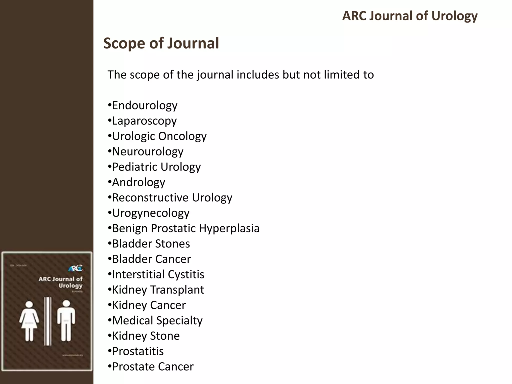 ARC Journal of Urology - ARC Journals | PPT