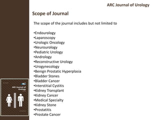 ARC Journal of Urology - ARC Journals | PPT