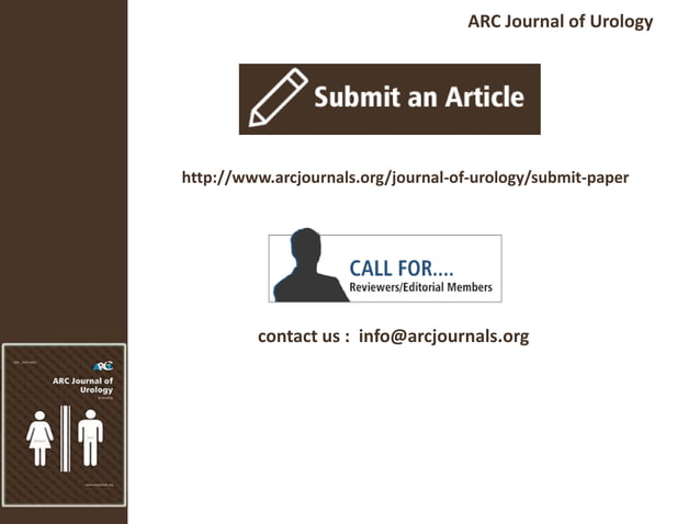 ARC Journal of Urology - ARC Journals | PPT