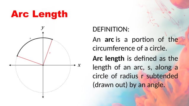 Arc Length, Area of A sector and solving Problems in Real Life ...