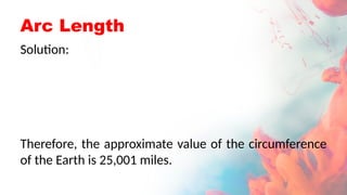 Arc Length, Area of A sector and solving Problems in Real Life ...