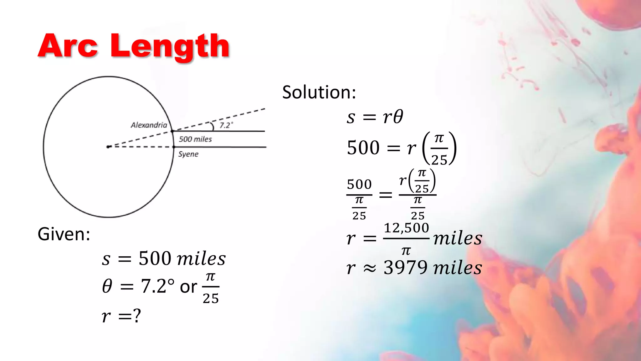 Arc Length & Area of a Sector.pptx