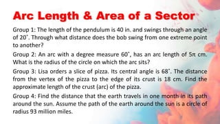 Arc Length & Area of a Sector.pptx | Geography | Science