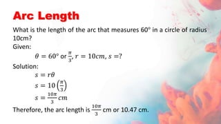 Arc Length & Area of a Sector.pptx