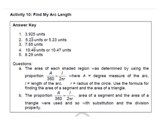 MATHEMATICS 10 Arc Length _Sectors_Segment | PPT