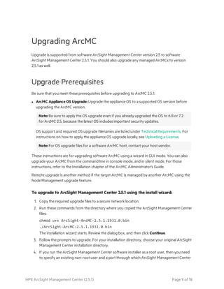 ArcMC 2.5.1 Release Notes | PDF | Operating Systems | Computer Software ...