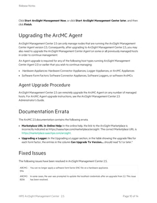 ArcSight Management Center 2.5 Release Notes | PDF