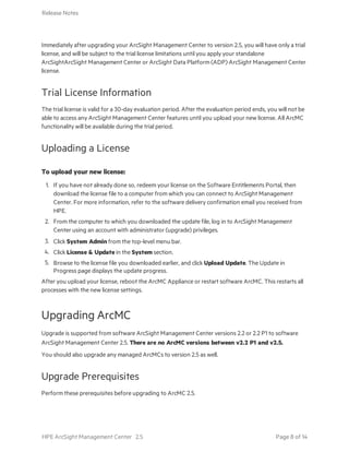 ArcSight Management Center 2.5 Release Notes | PDF