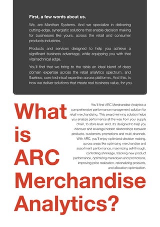 ARC Merchandise Analytics Brochure | PDF