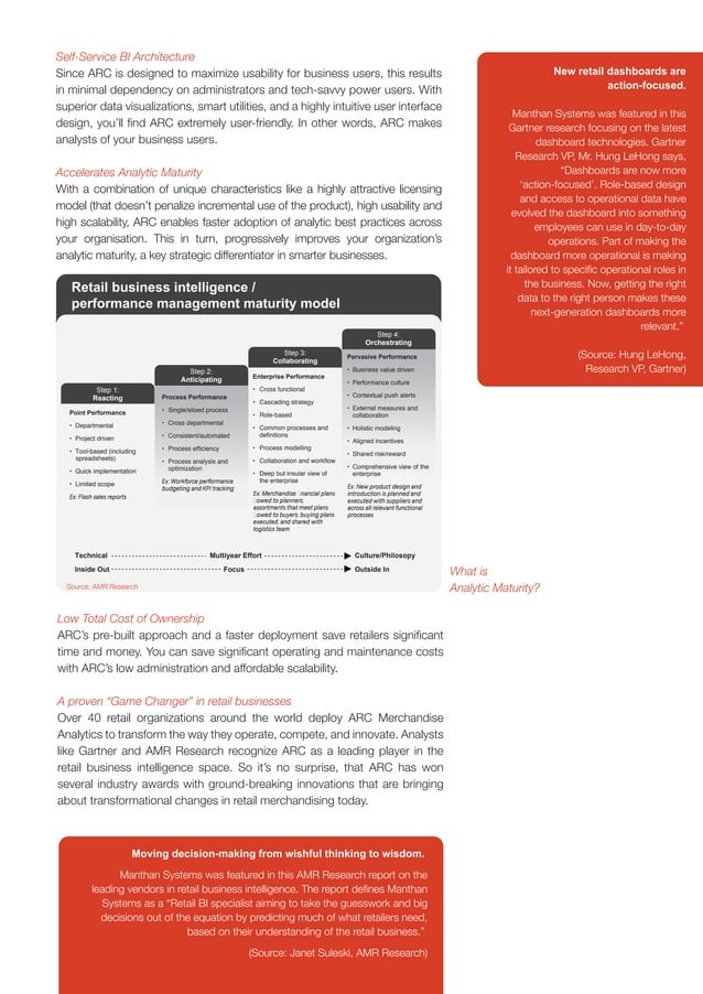 ARC Merchandise Analytics Brochure | PDF