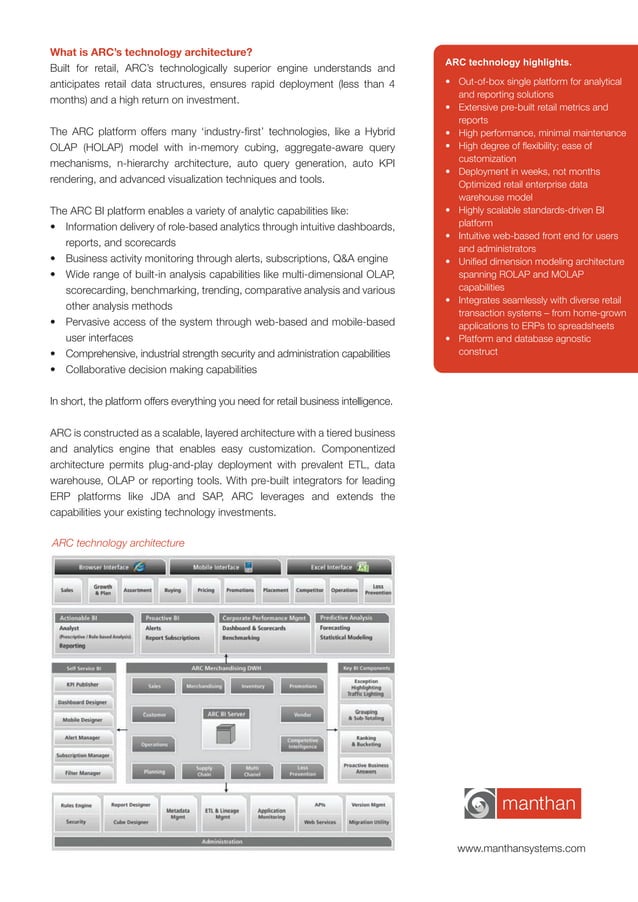 ARC Merchandise Analytics Brochure | PDF