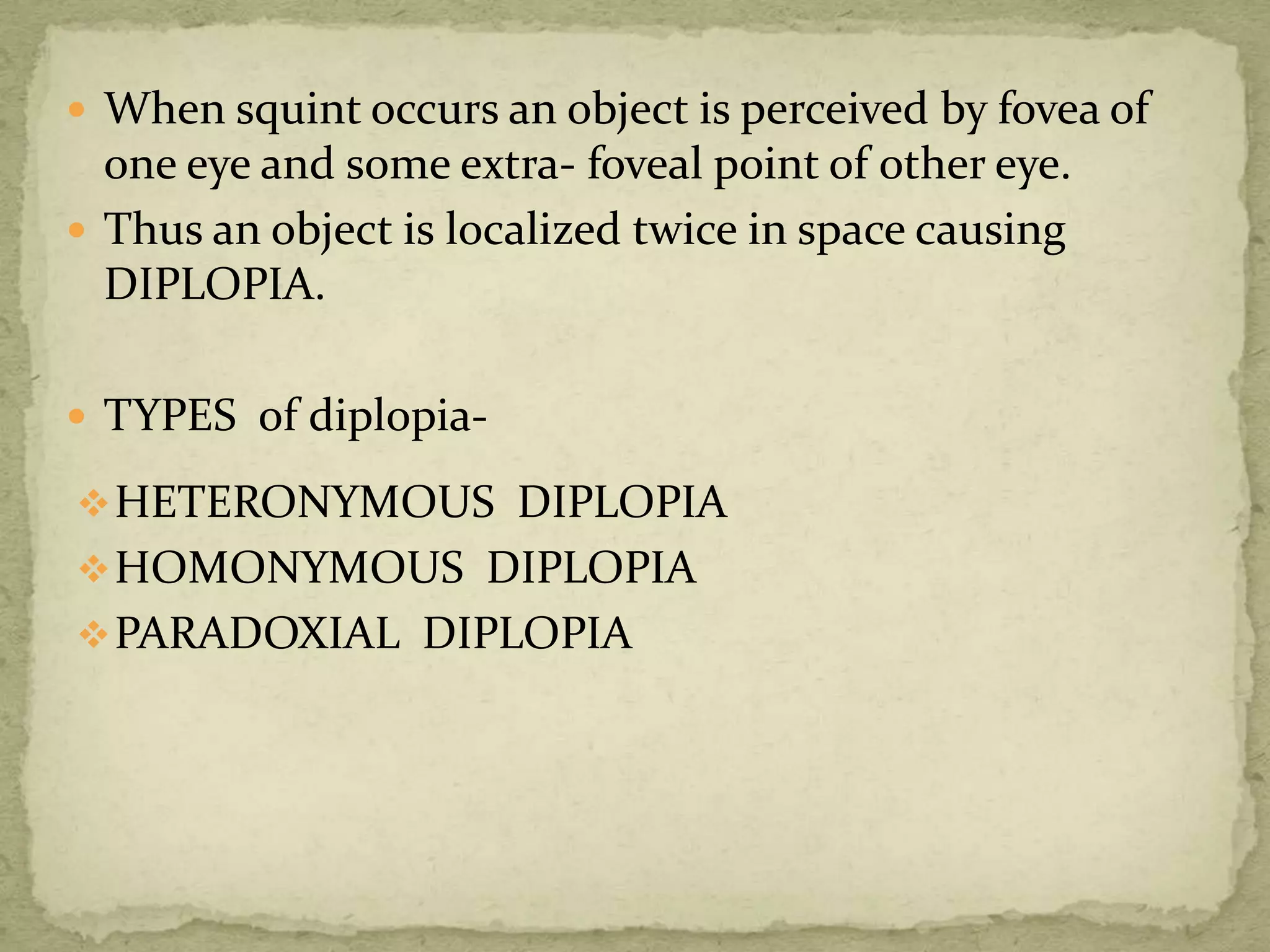 ARC: abnormal retinal correspondence, eccentric fixation | PPTX
