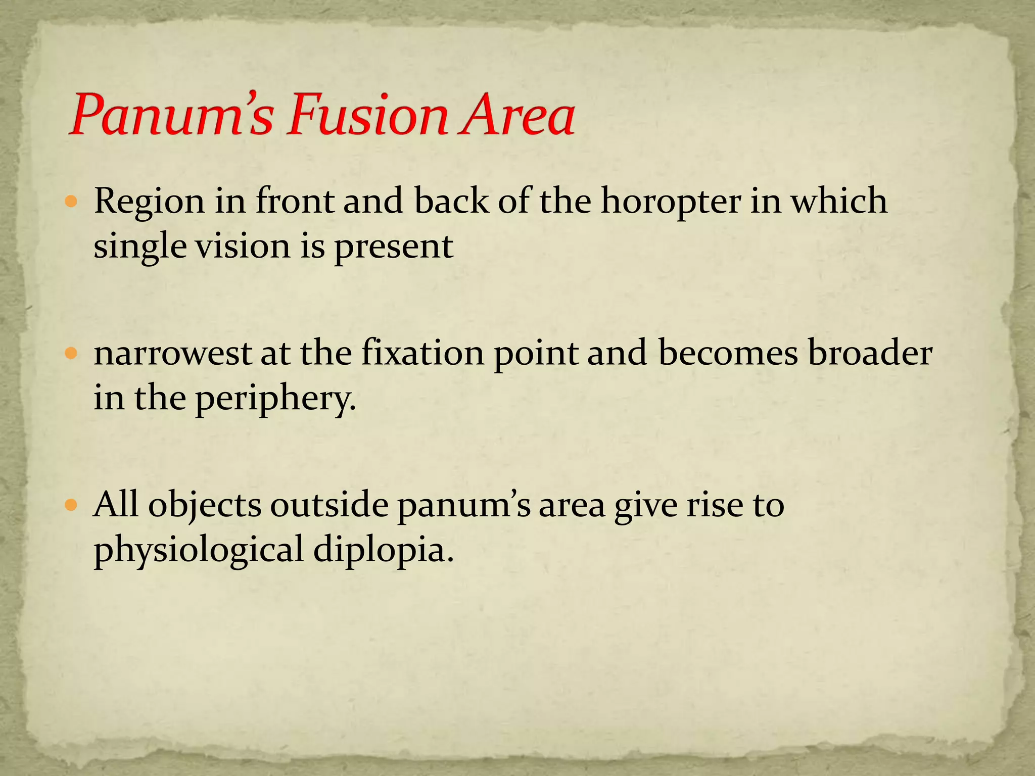 ARC: abnormal retinal correspondence, eccentric fixation | PPTX
