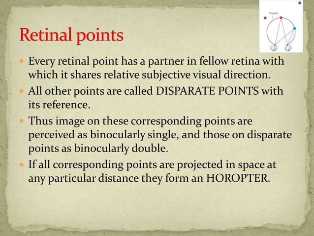 ARC: abnormal retinal correspondence, eccentric fixation | PPTX