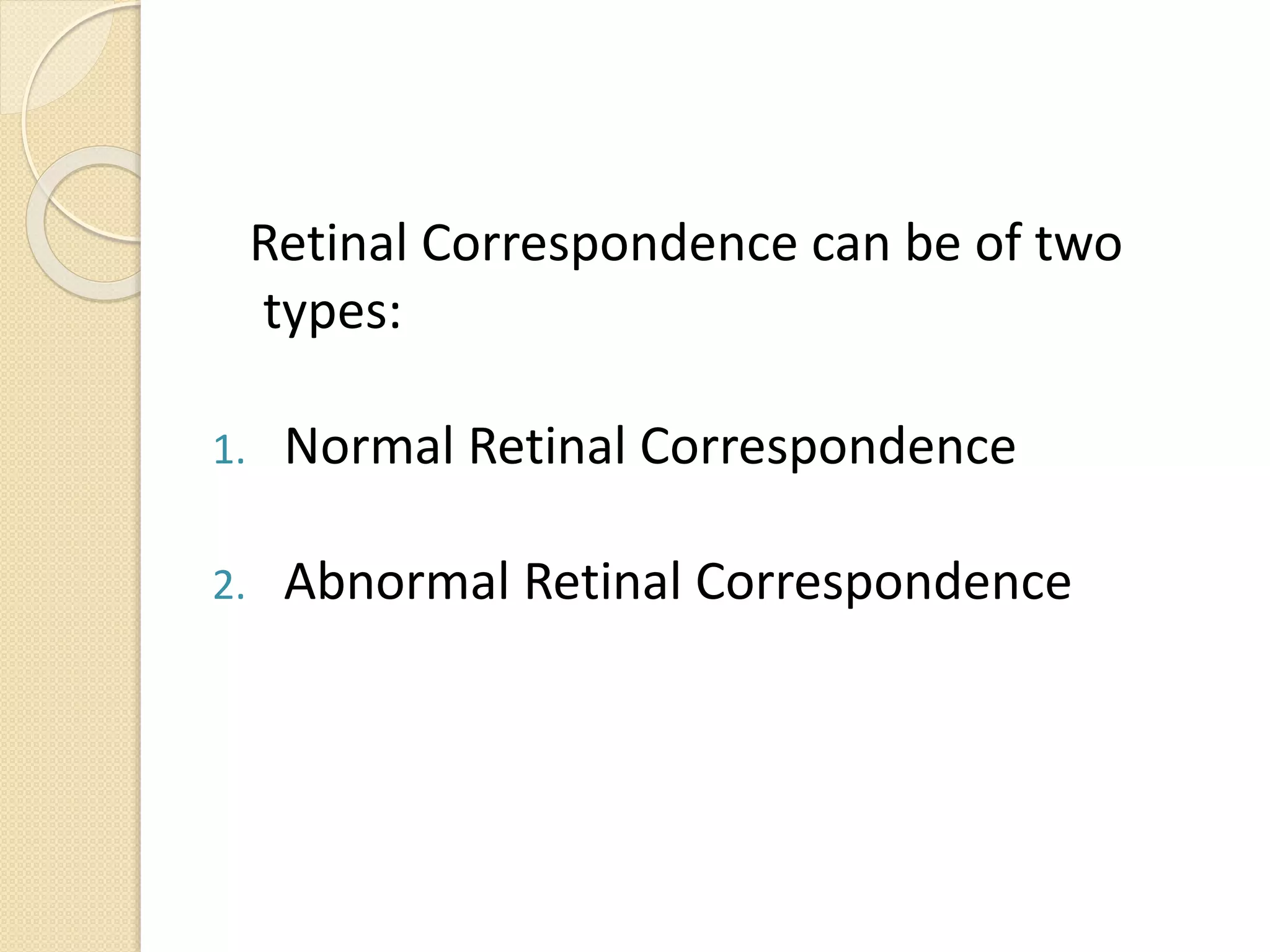 anomalous retinal correspondence | PPTX