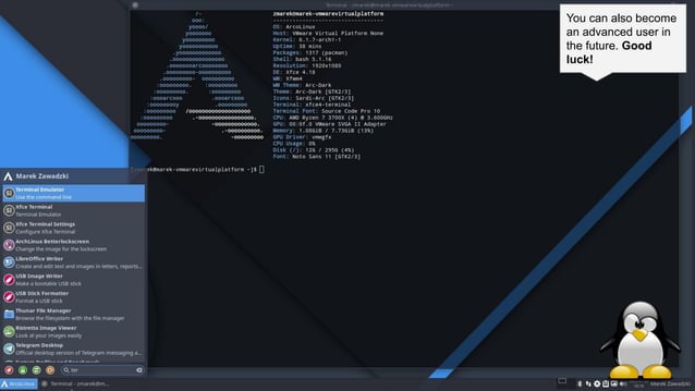 Arco Linux Introduction. Lets see how it looks? | PPT