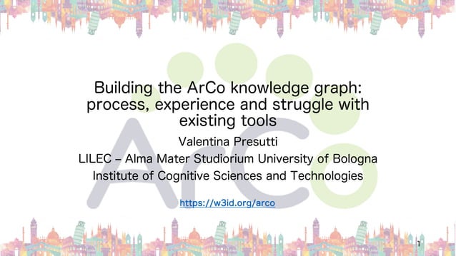 Building the ArCo knowledge graph: process, experience and struggle ...