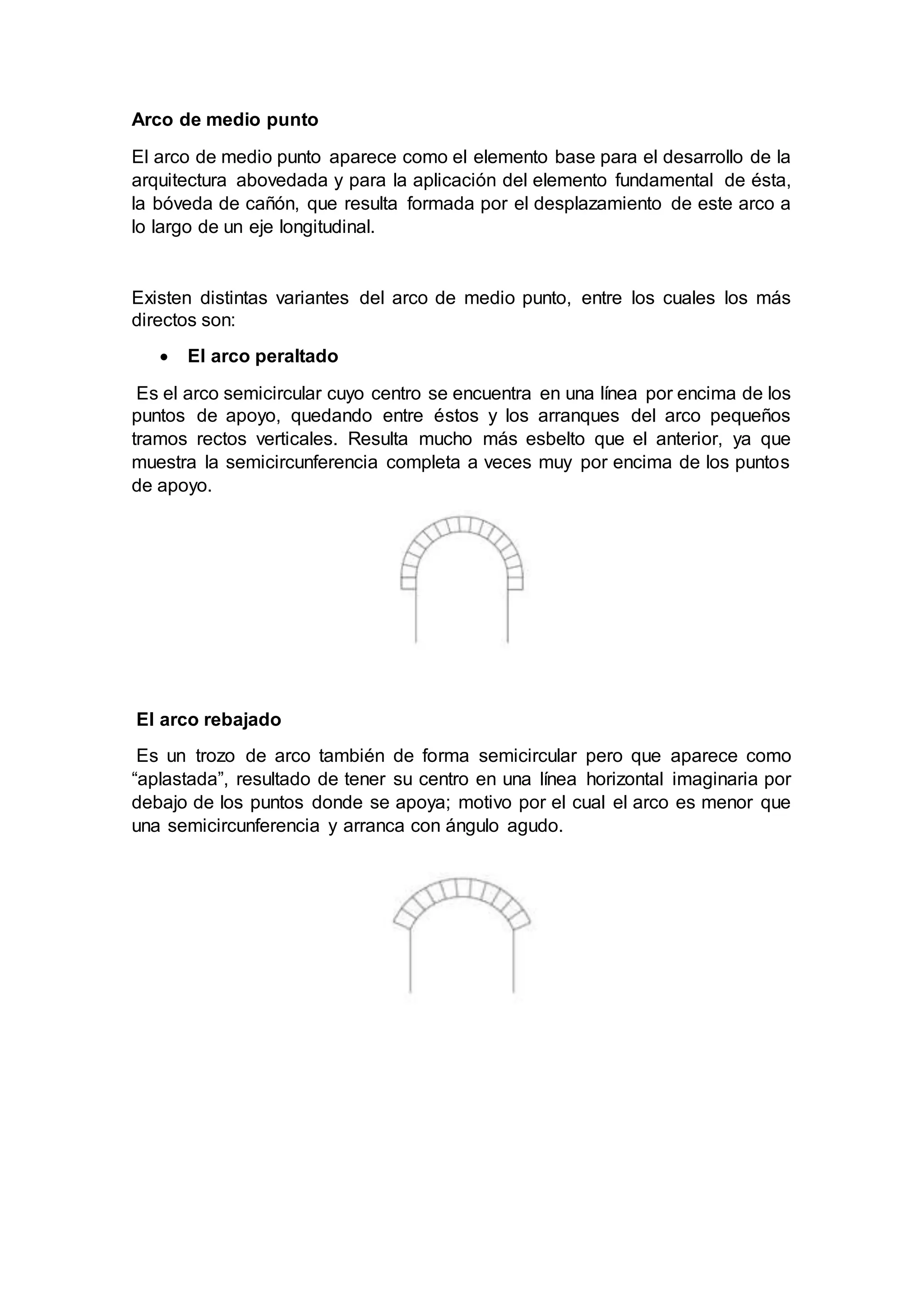 Arco de medio punto | DOCX