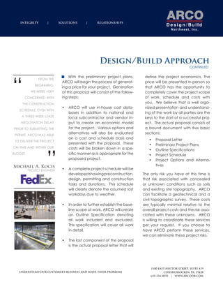 Arco Design Build Capabilities Package | PDF