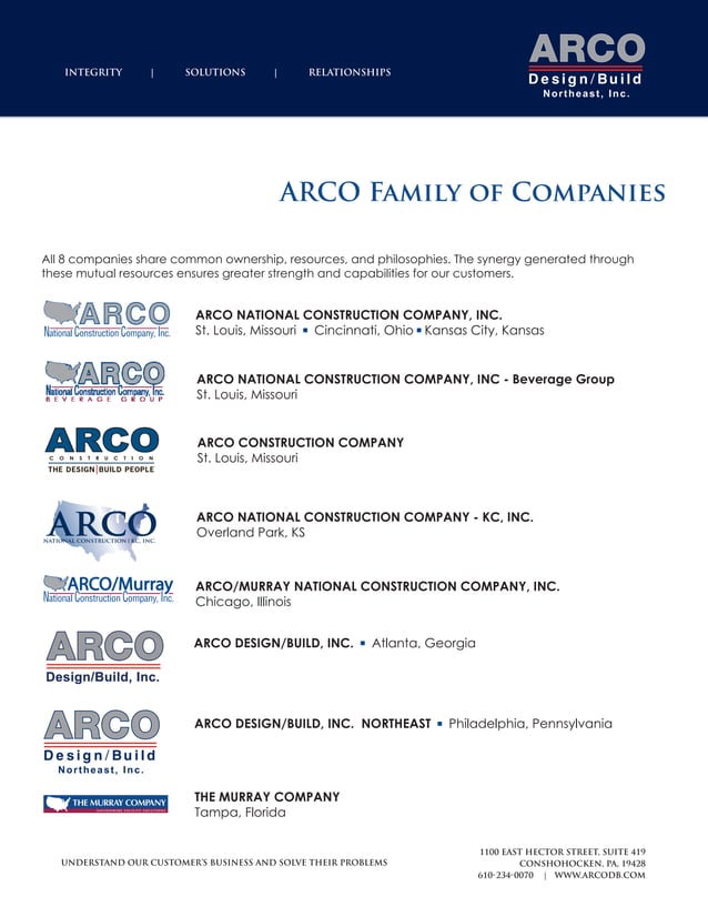 Arco Design Build Capabilities Package | PDF