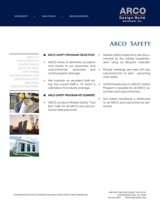 Arco Design Build Capabilities Package | PDF