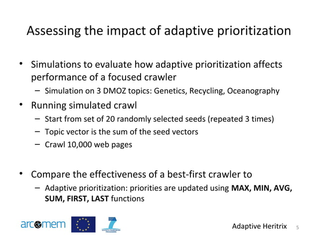 Arcomem training heritrix_advanced | PPT