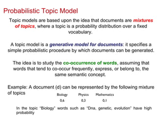 Arcomem training Topic Analysis Models beginners | PPT