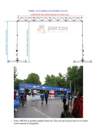 Arcos de meta,arcos de salida y escenarios | PDF