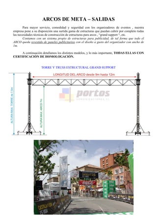 Arco meta,arco salida,escenario | PDF