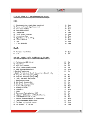 Arcon Engineering and Services Profile | PDF | Civil Engineering ...