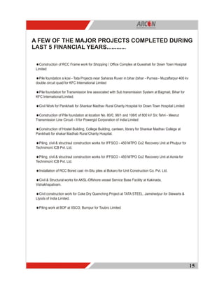 Arcon Engineering and Services Profile | PDF | Civil Engineering ...