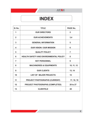 Arcon Engineering and Services Profile | PDF | Civil Engineering ...