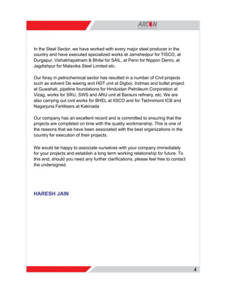 Arcon Engineering and Services Profile | PDF | Civil Engineering ...