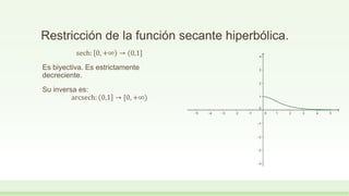 Arcosecante hiperbolica Definicion | PPTX