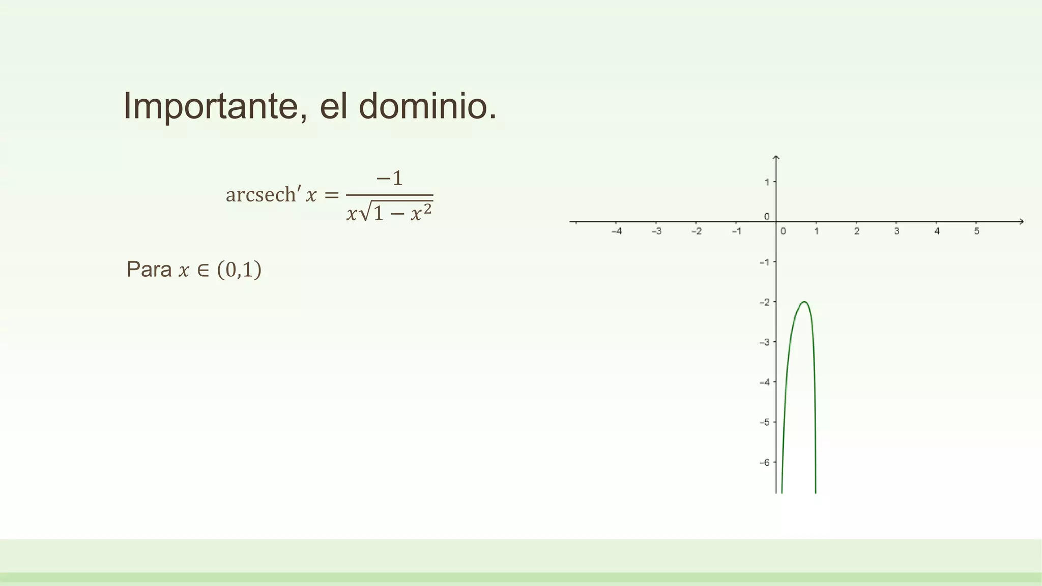 Arcosecante hiperbolica Derivada | PPTX