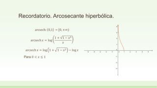 Arcosecante hiperbolica Derivada | PPTX
