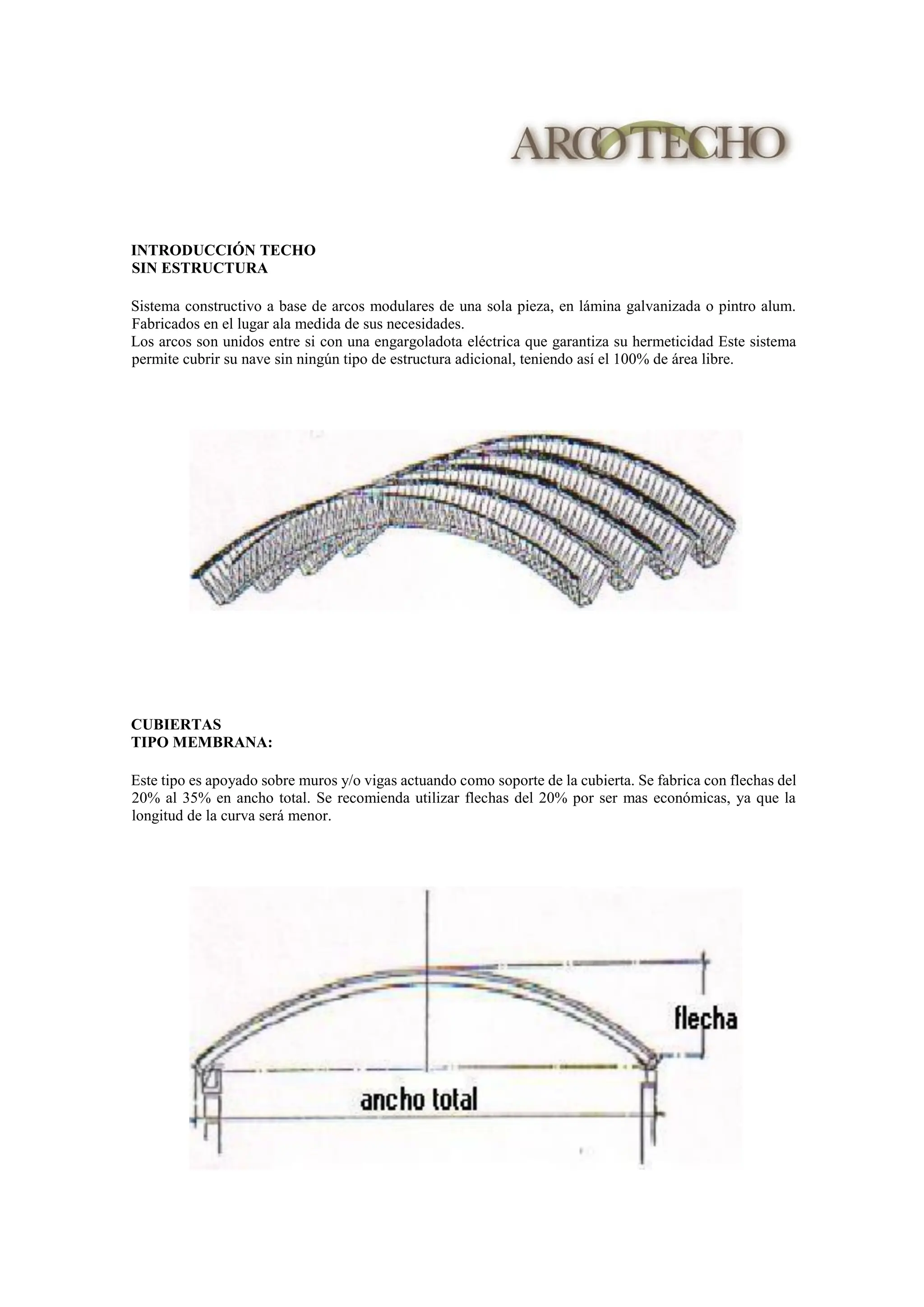 arcotecho techumbres metalicas para naves industriales | PDF
